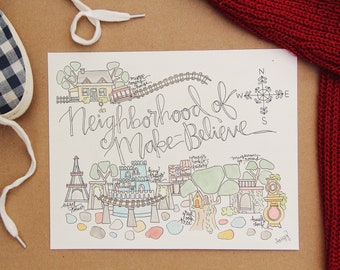 Make Believe Map - Etsy