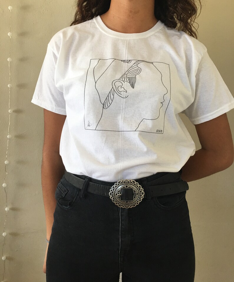 BTS RM Side Profile Shirt | Etsy