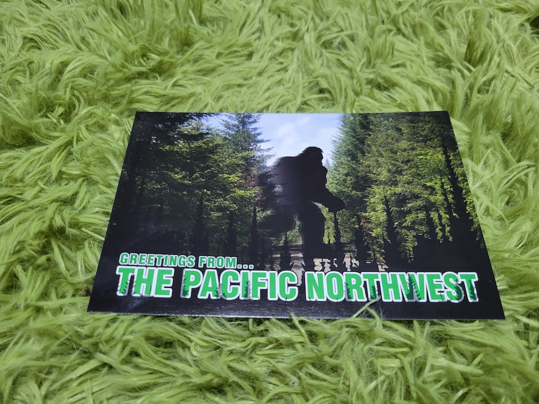 Bigfoot Postcard - Etsy