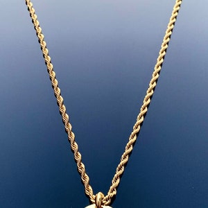 Gold Dog Tag Pendant Necklace on Black Gemstones by JV Jewelry - Etsy