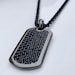 Matte Black Mens Dog Tag Necklaces by JV Jewelry - Etsy