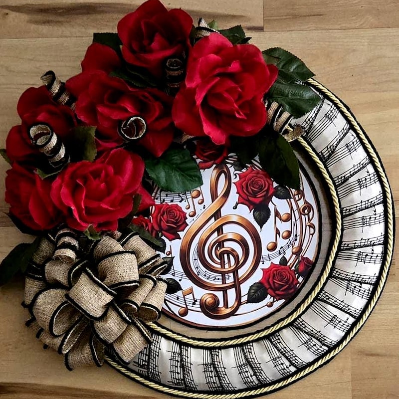 Musical Notes Wreath - Etsy