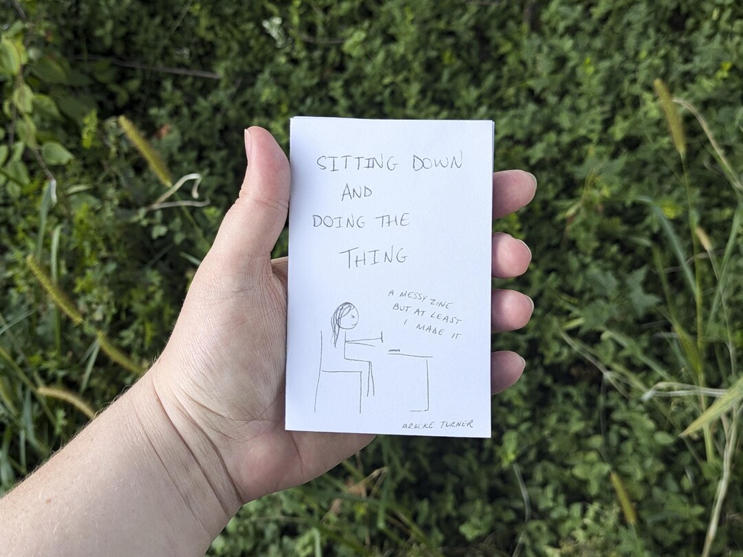 Sitting Down and Doing the Thing - Zine - Etsy