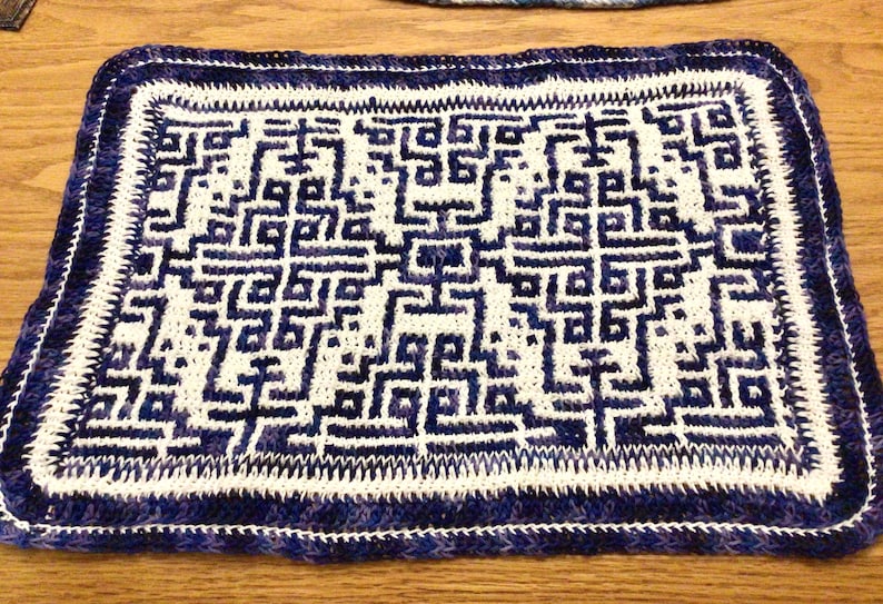 Abila Mosaic Crochet PATTERN: Easy Mosaic Blanket, Pillow Repeat ...
