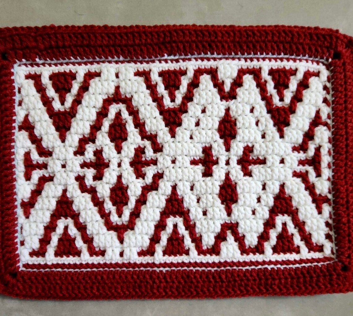 Lisane Overlay Crochet PATTERN Mosaic Crochet Overlay - Etsy