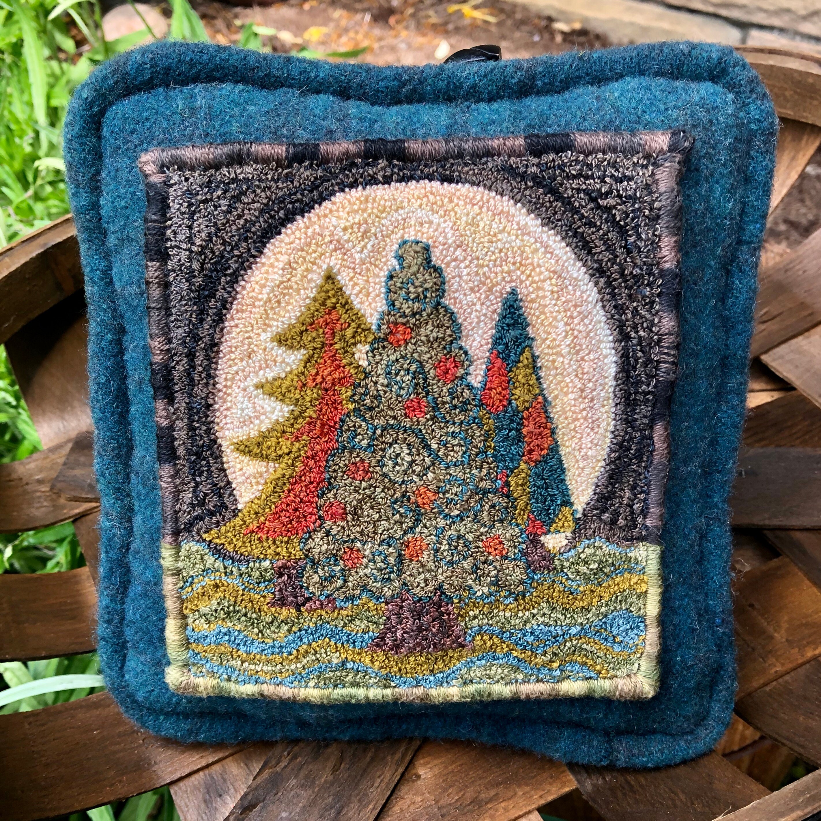 Moon Trees Punch Needle Pattern - Etsy