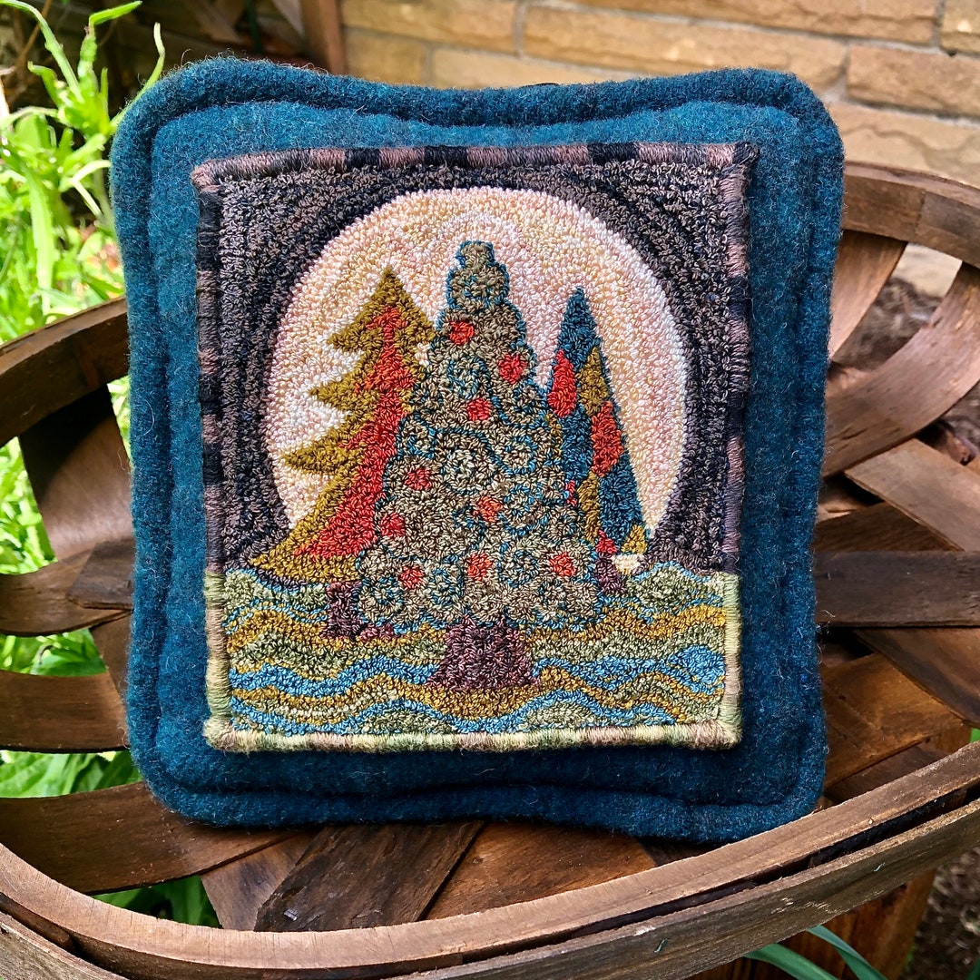 Moon Trees- Punch Needle Pattern - Etsy