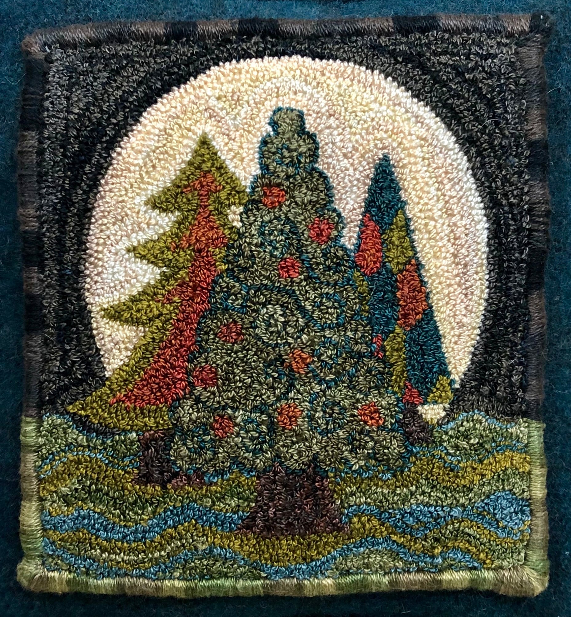 Moon Trees- Punch Needle Pattern - Etsy