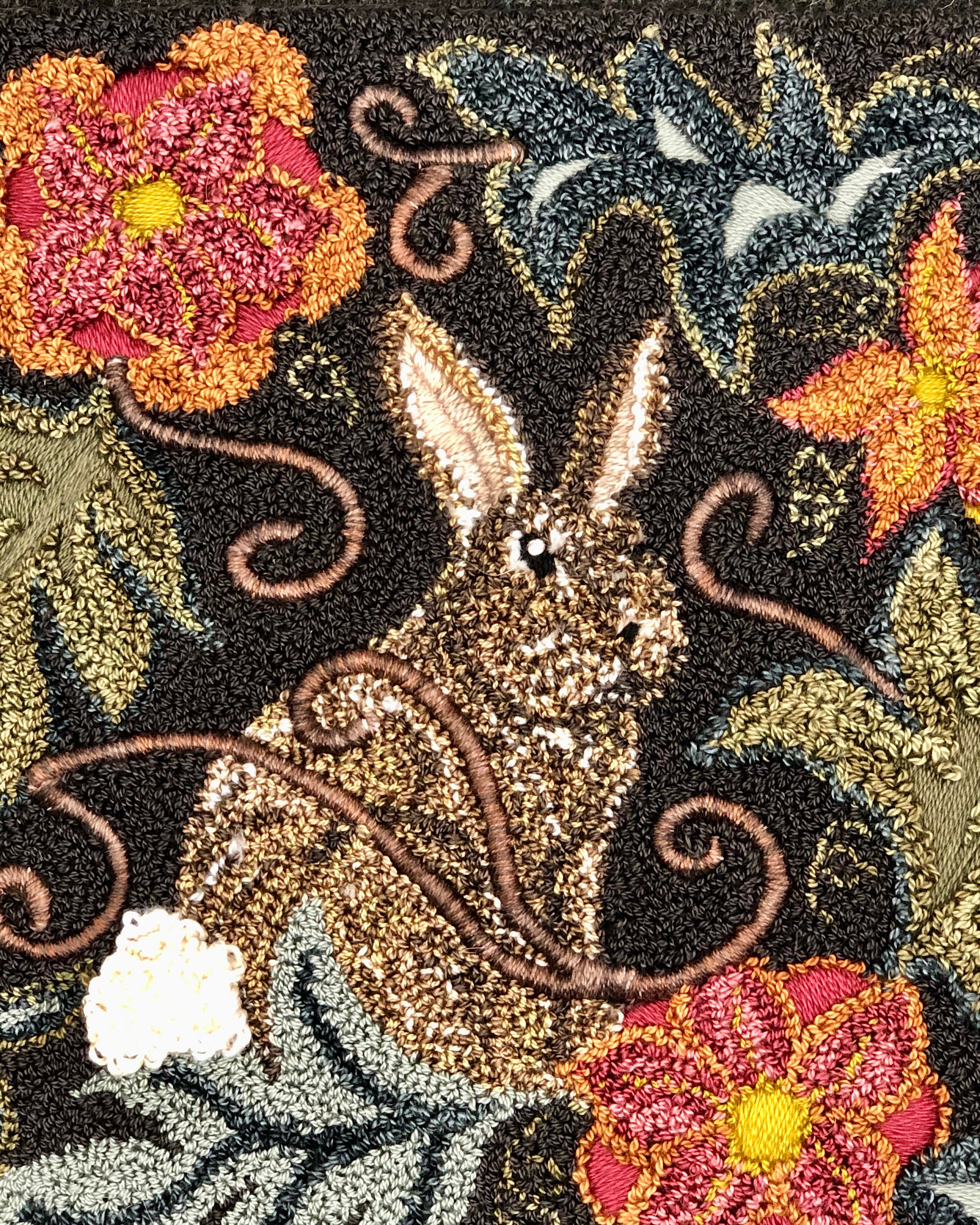 Garden Rabbit- Punch Needle Pattern - Etsy