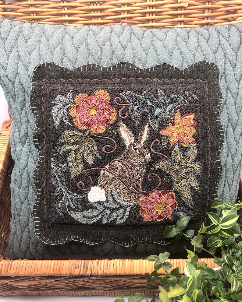 Garden Rabbit- Punch Needle Pattern - Etsy