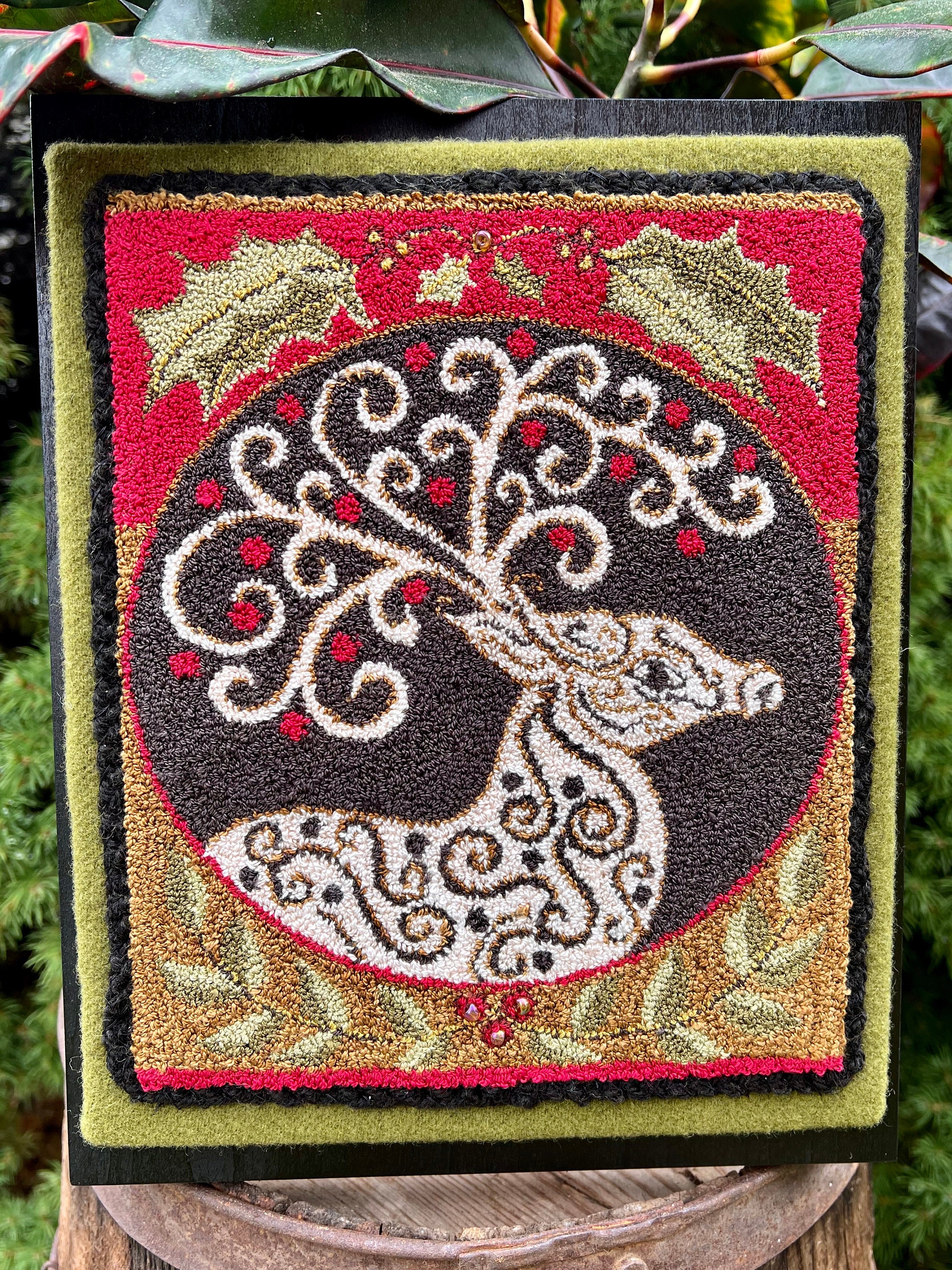 Majestic Winter Reindeer Punch Needle Pattern (paper or Weaver's Cloth ...