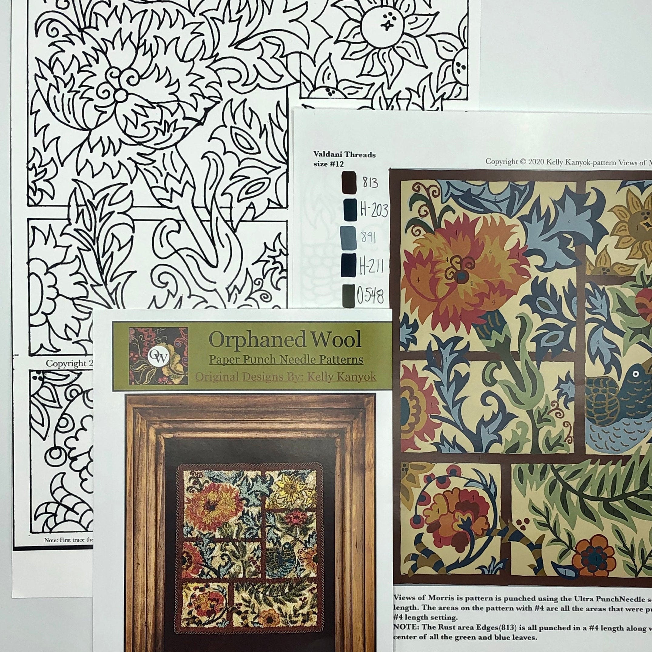Views of Morris- Punch Needle Pattern - Etsy