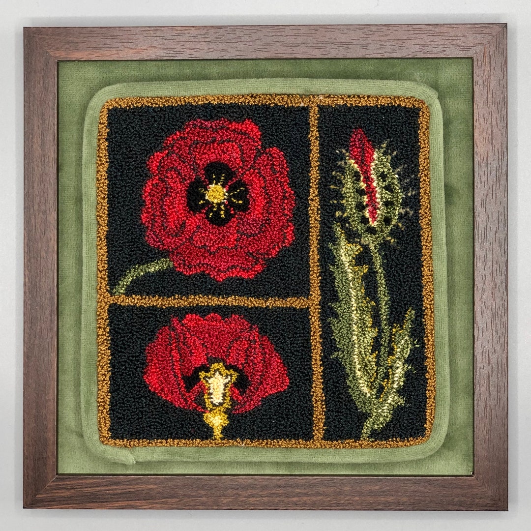 Poppy- Punch Needle Pattern - Etsy