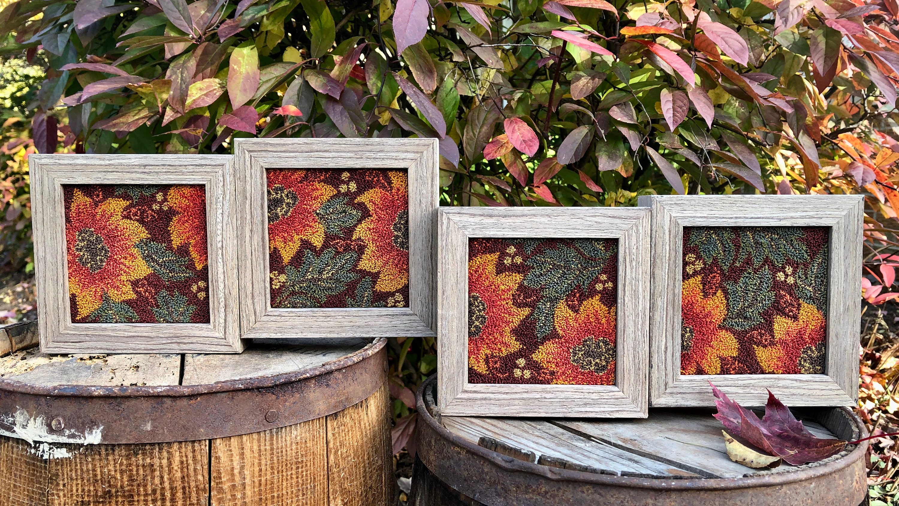 Autumn Glow punch Needle Pattern - Etsy