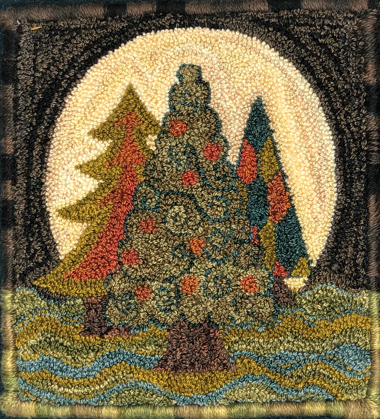 Moon Trees- Punch Needle Pattern - Etsy
