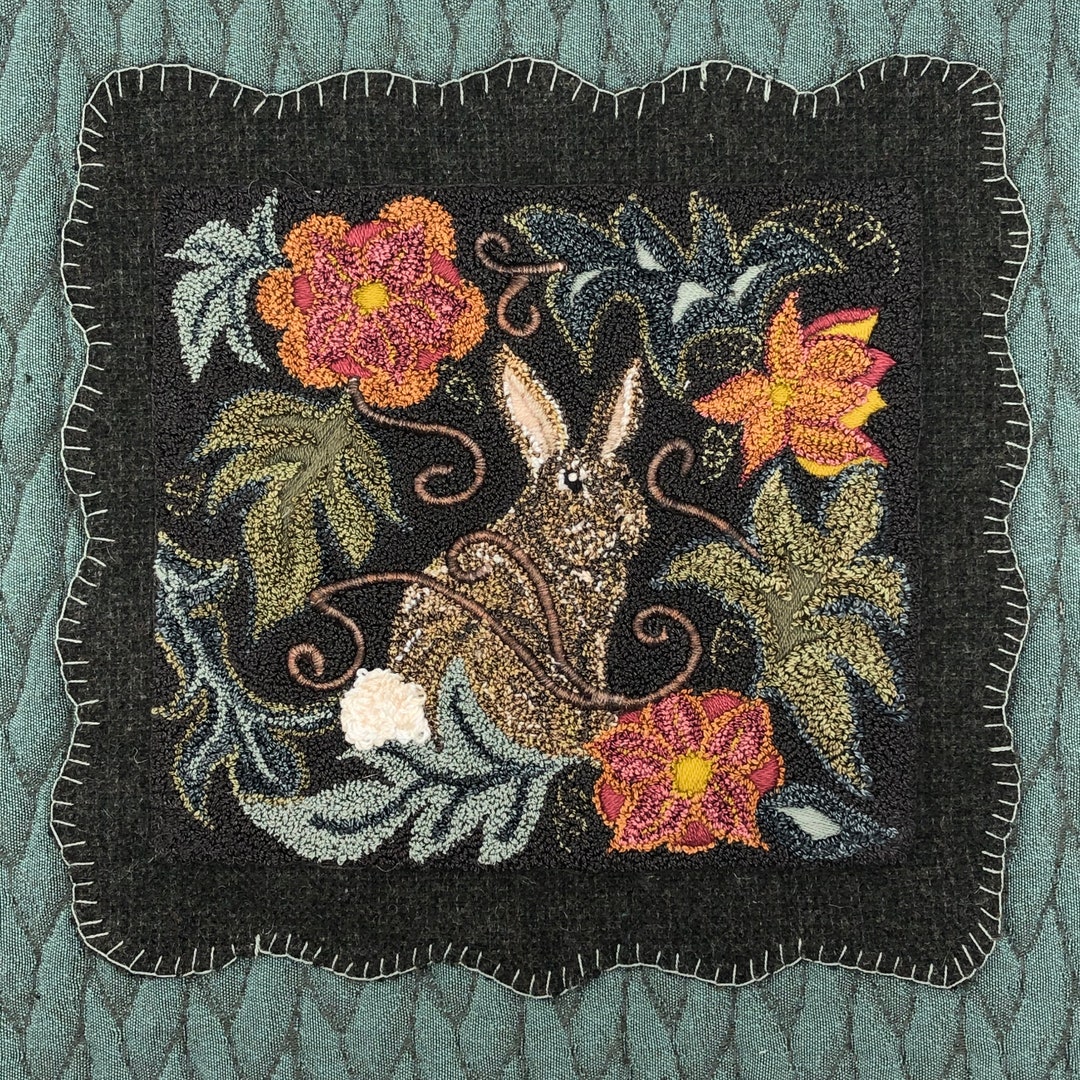 Garden Rabbit- Punch Needle Pattern - Etsy