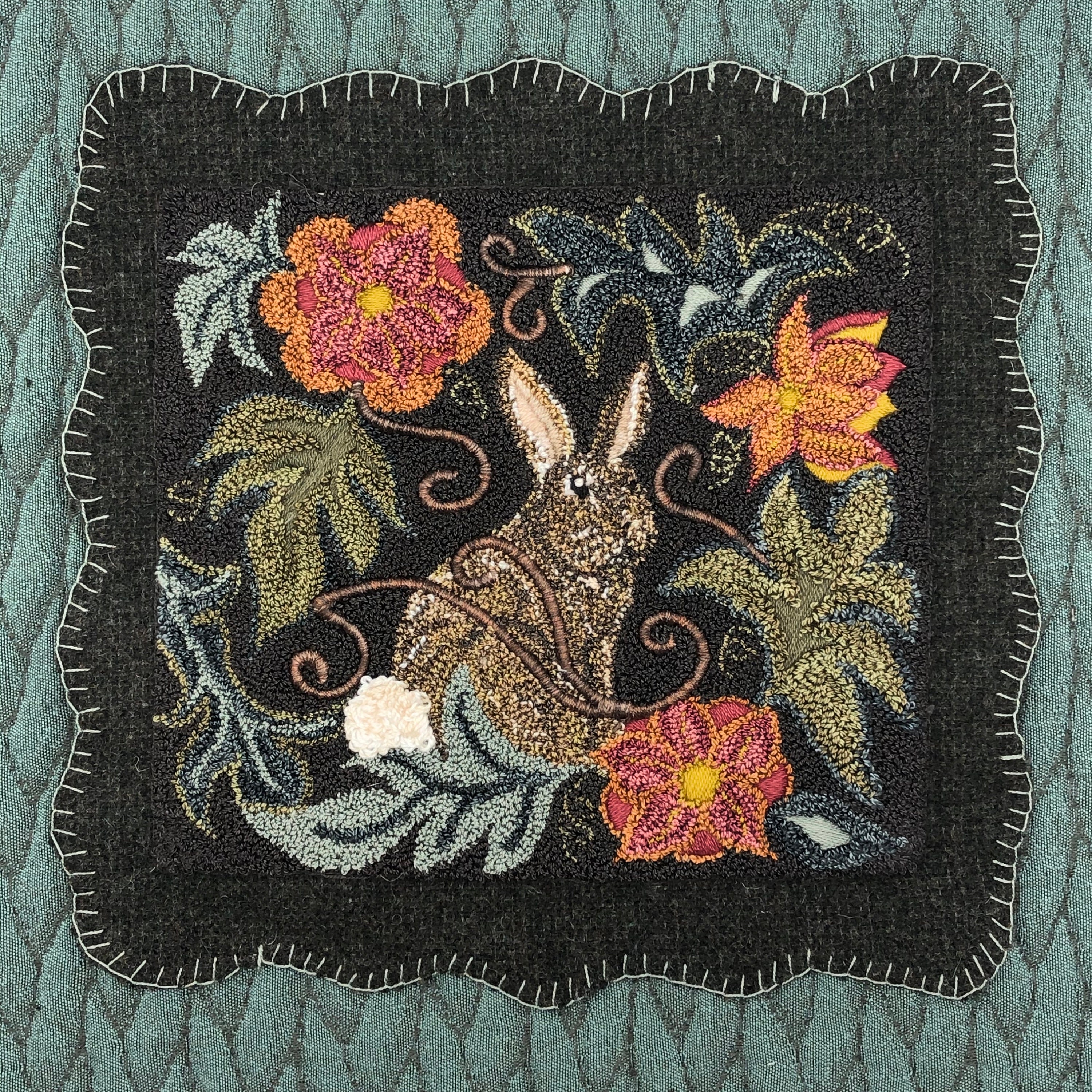 Garden Rabbit- Punch Needle Pattern - Etsy