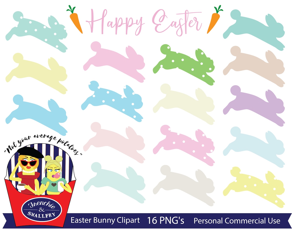 Easter Bunny Clipart, Easter Clipart, Easter Scrapbooking, Easter PNG ...