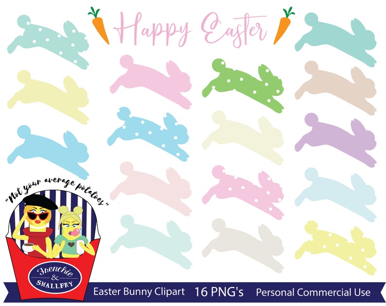 Easter Bunny Clipart, Easter Clipart, Easter Scrapbooking, Easter PNG ...