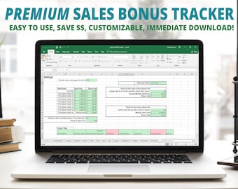 Employee Bonus Excel Template Incentive Plan Calculation | Etsy