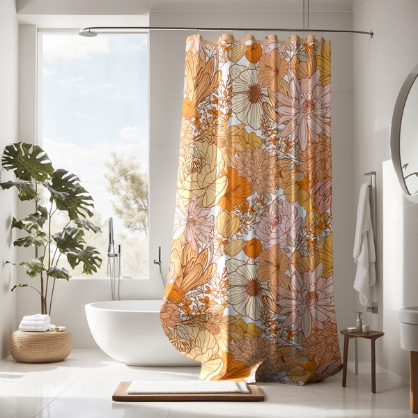 Retro Shower Curtain - Etsy