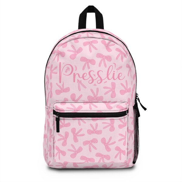 Pink Bow Backpack - Etsy