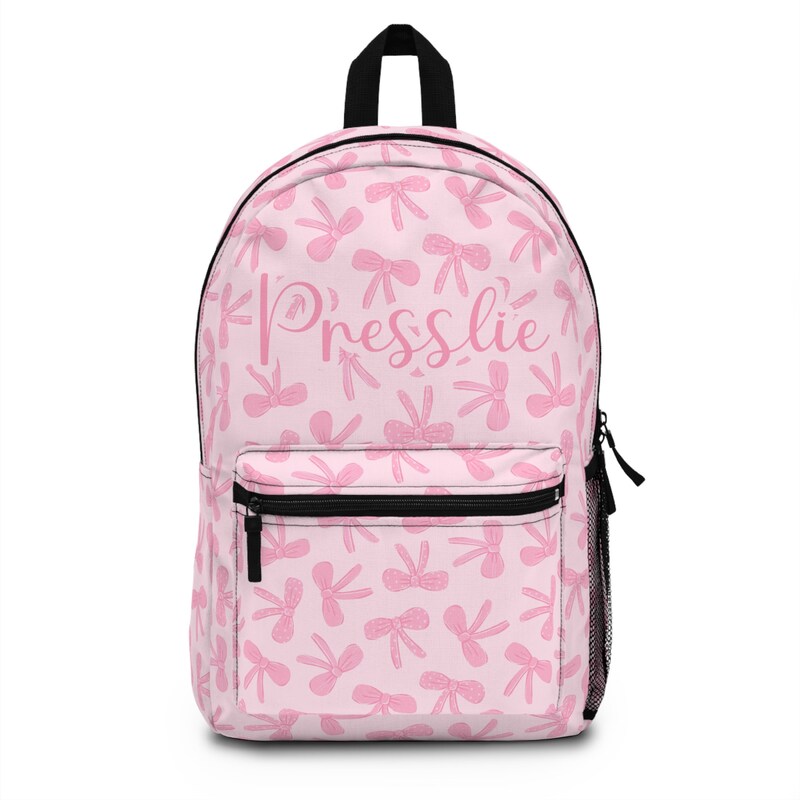 Pink Bow Backpack - Etsy