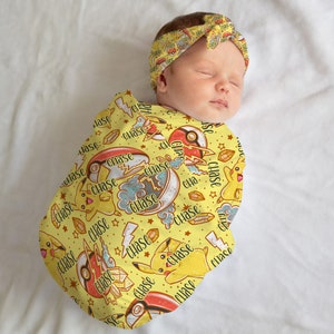 Personalized Swaddle Pikachu Pokemon Baby Cosplay, Hospital Reveal ...