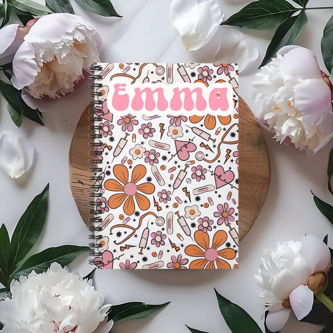 Groovy Nursing Spiral Notebook, Clinical Nursing Notebook, MD Notebook ...