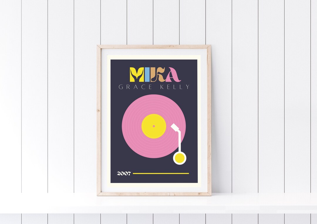 MIKA Vinyl Record Poster Art Print Minimalist Design - Etsy