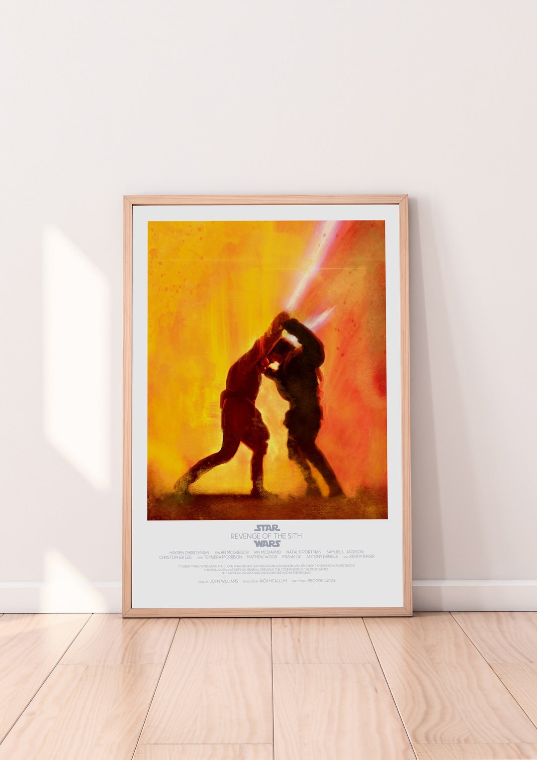 Stunning Star Wars Wall Revenge of the Sith Art Variation 1 Star Wars ...