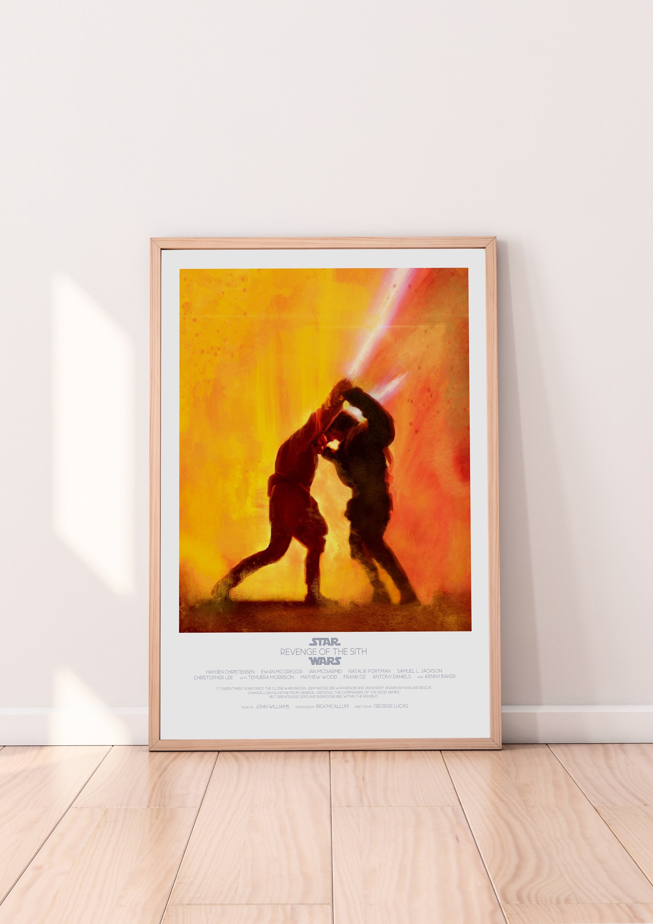 Stunning Star Wars Wall Revenge of the Sith Art Star Wars - Etsy