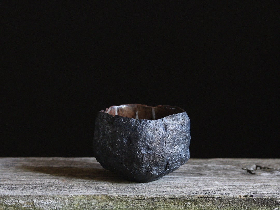 Raku Cup for Drinks black Peony Bud. Tea Cup. A Coffee Cup. A Cup for ...