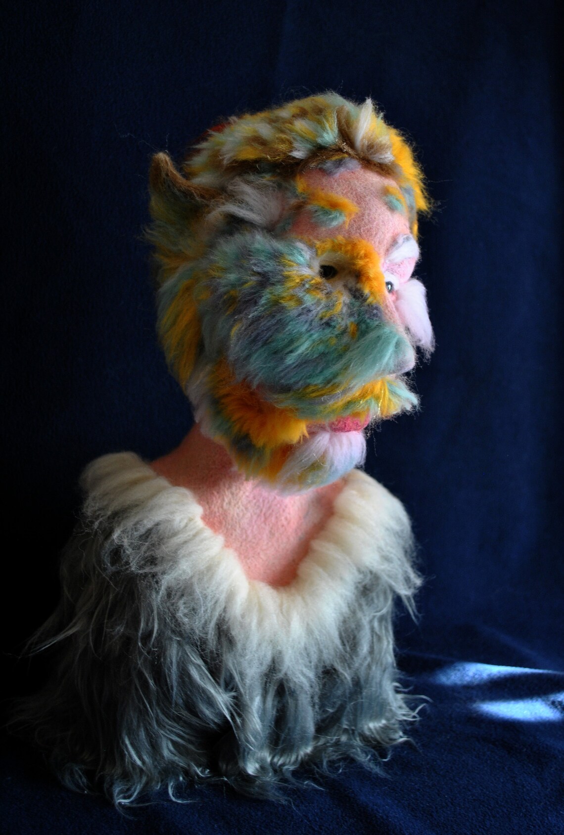 Needle Felted Faun Bust, Handmade Fantasy Sculpture - Etsy