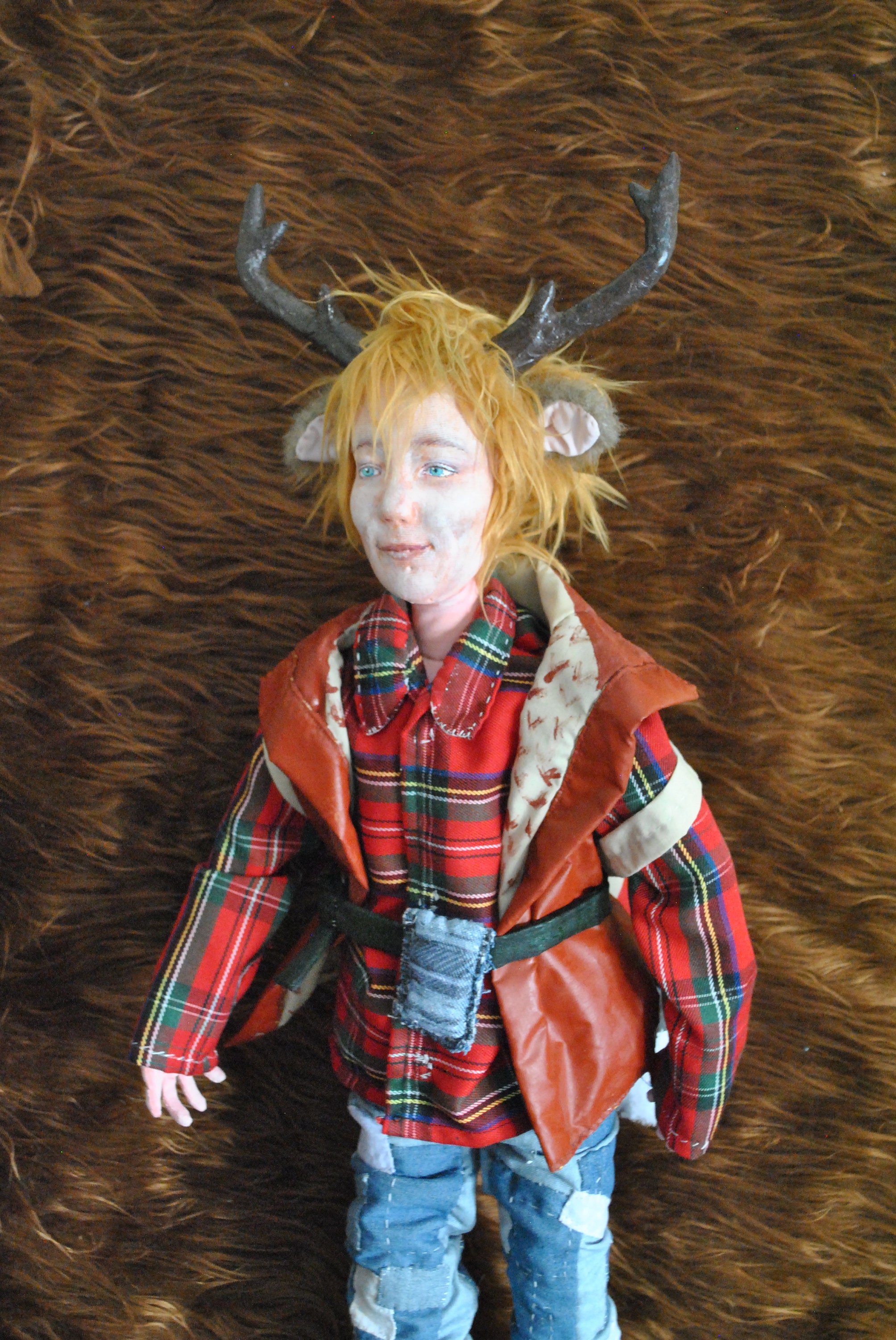 Sweet Tooth Doll, Handmade Figure Inspired by Gus From Sweet Tooth ...