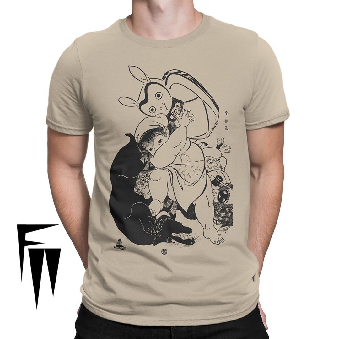 Ukiyo-e Tee, Katsukawa Shun'ei, Edo Period, Japan, 18th Century ...