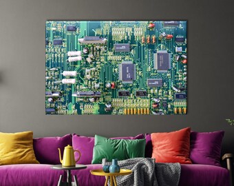 Computer Schematic Wall Art - Etsy