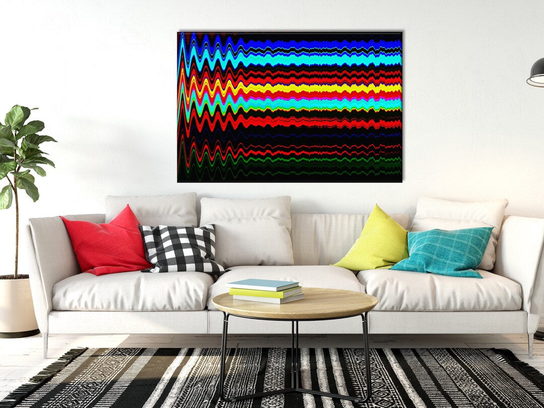 Science Poster, Digital Noise Wall Art, Digital Glitch Print, Science ...