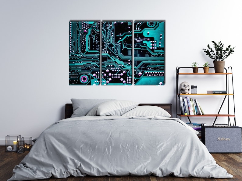 Circuit Board Art Computer Scince Print Science Art - Etsy