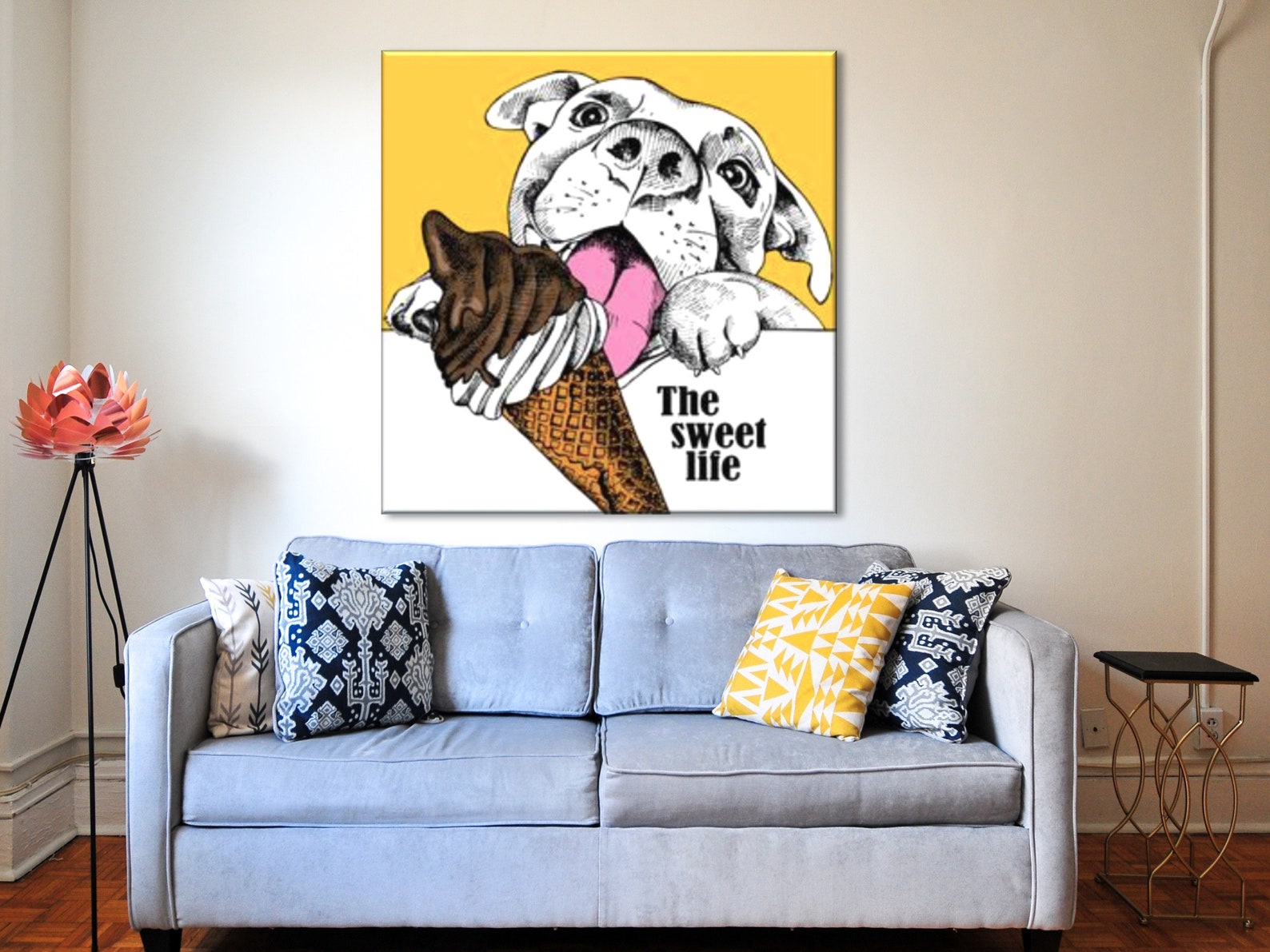 Pop Art Wall Decor Stretched Ready to Hang Wall Art | Etsy