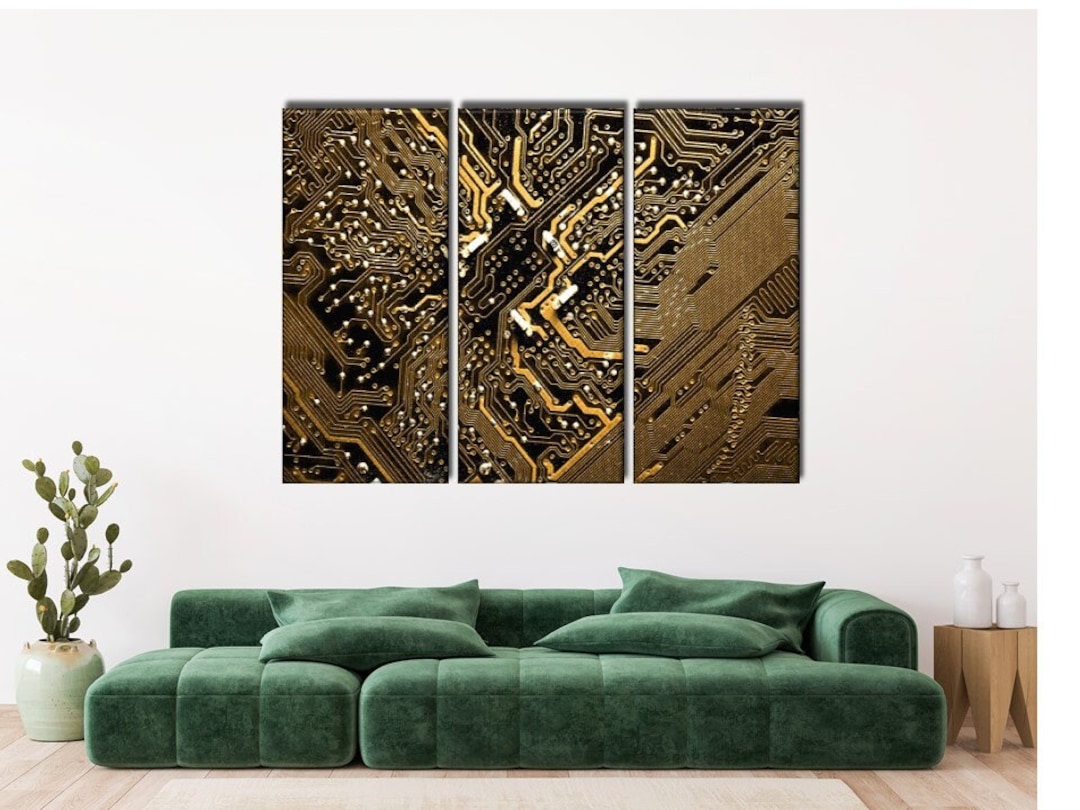 Computer Motherboard Wall Art, Cirquit Board Print, Programming Poster ...