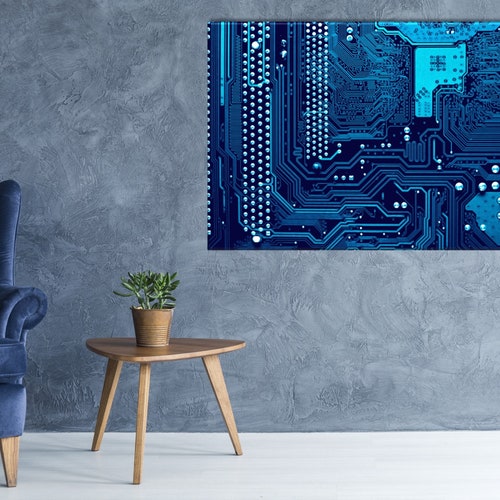 Computer Motherboard Wall Art Cirquit Board Print - Etsy