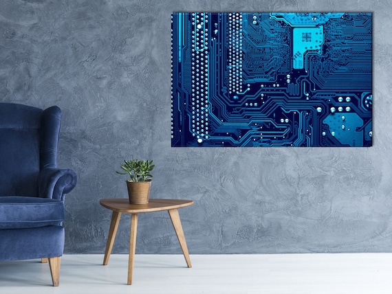 Circuit Board Art Computer Modern Art Science Art - Etsy UK