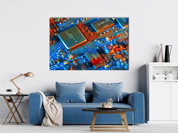 Circuit Board Art Computer Scince Print Science Wall Art - Etsy