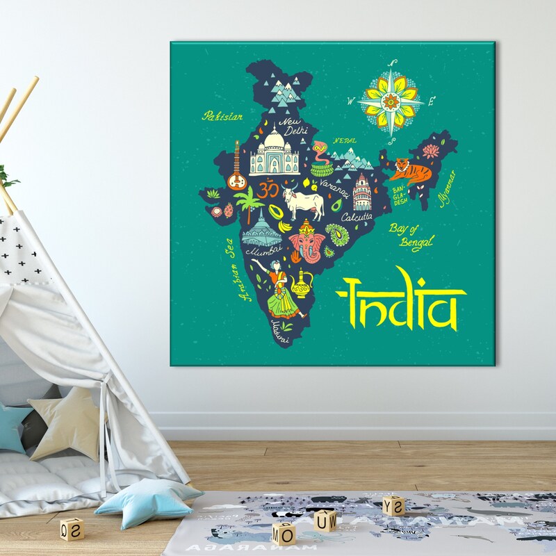 India Map - Etsy