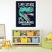 Dinosaur Print T-rex Dinosaur Poster Dino Canvas Print - Etsy