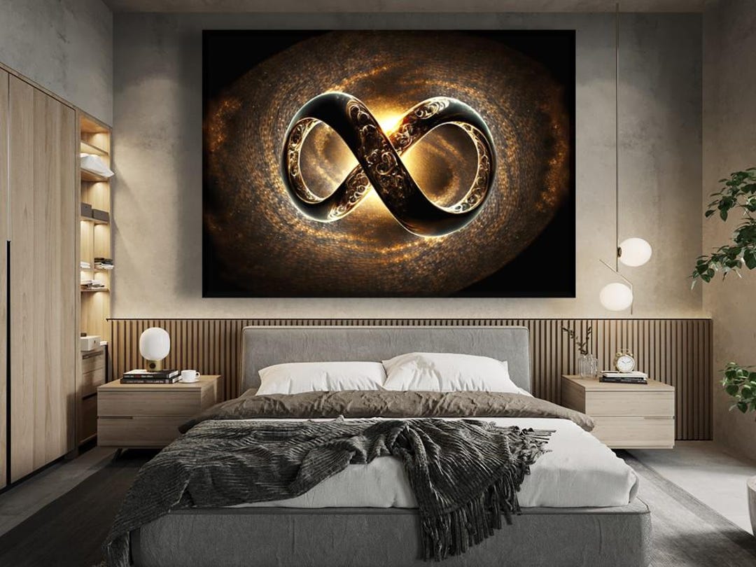 Fantastic Infinity Sign , Wall Decor in Warm Colors, Contemporary Wall ...