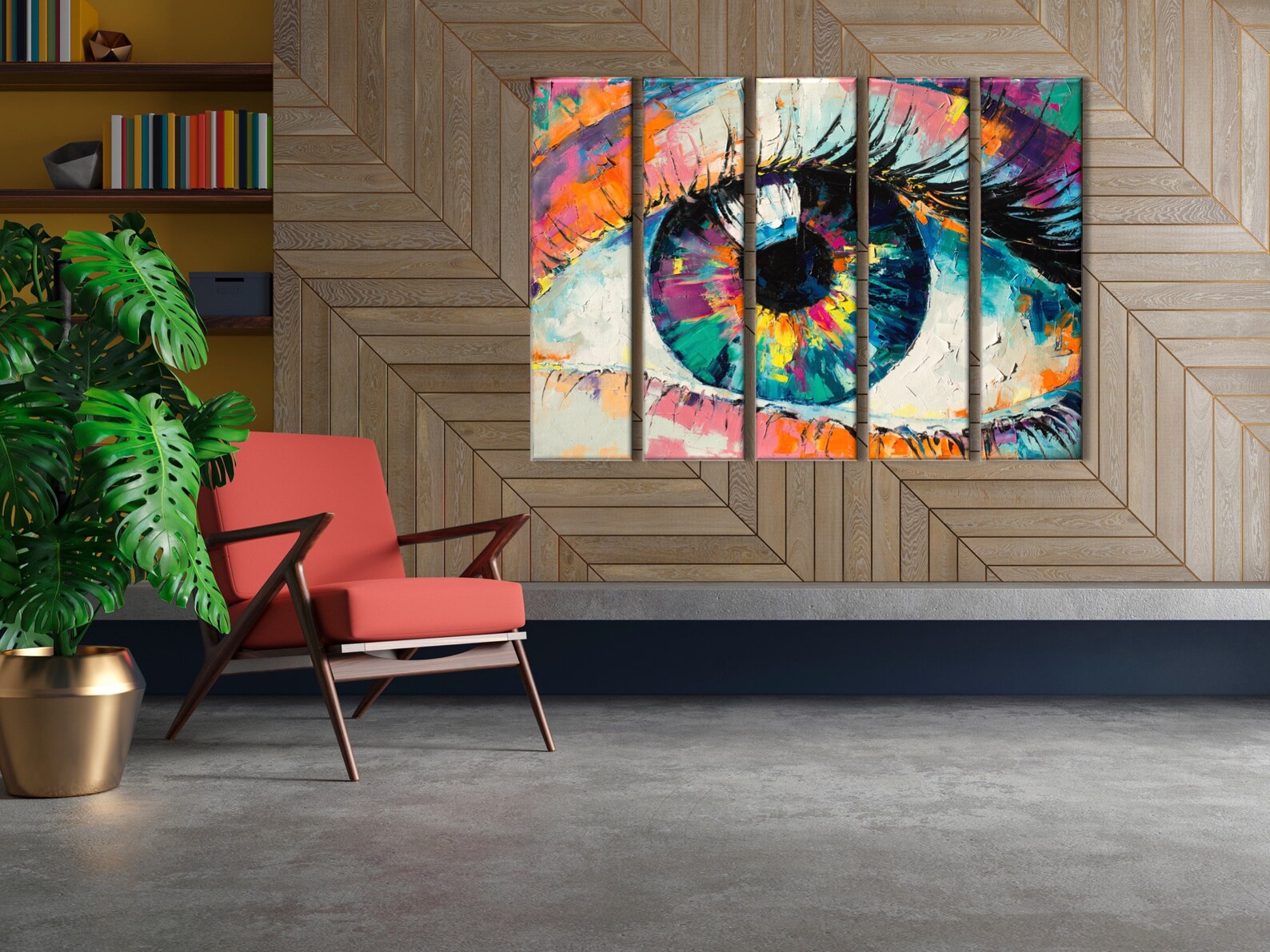 Eye Wall Art Contemporary Art Modernism Print on Canvas - Etsy