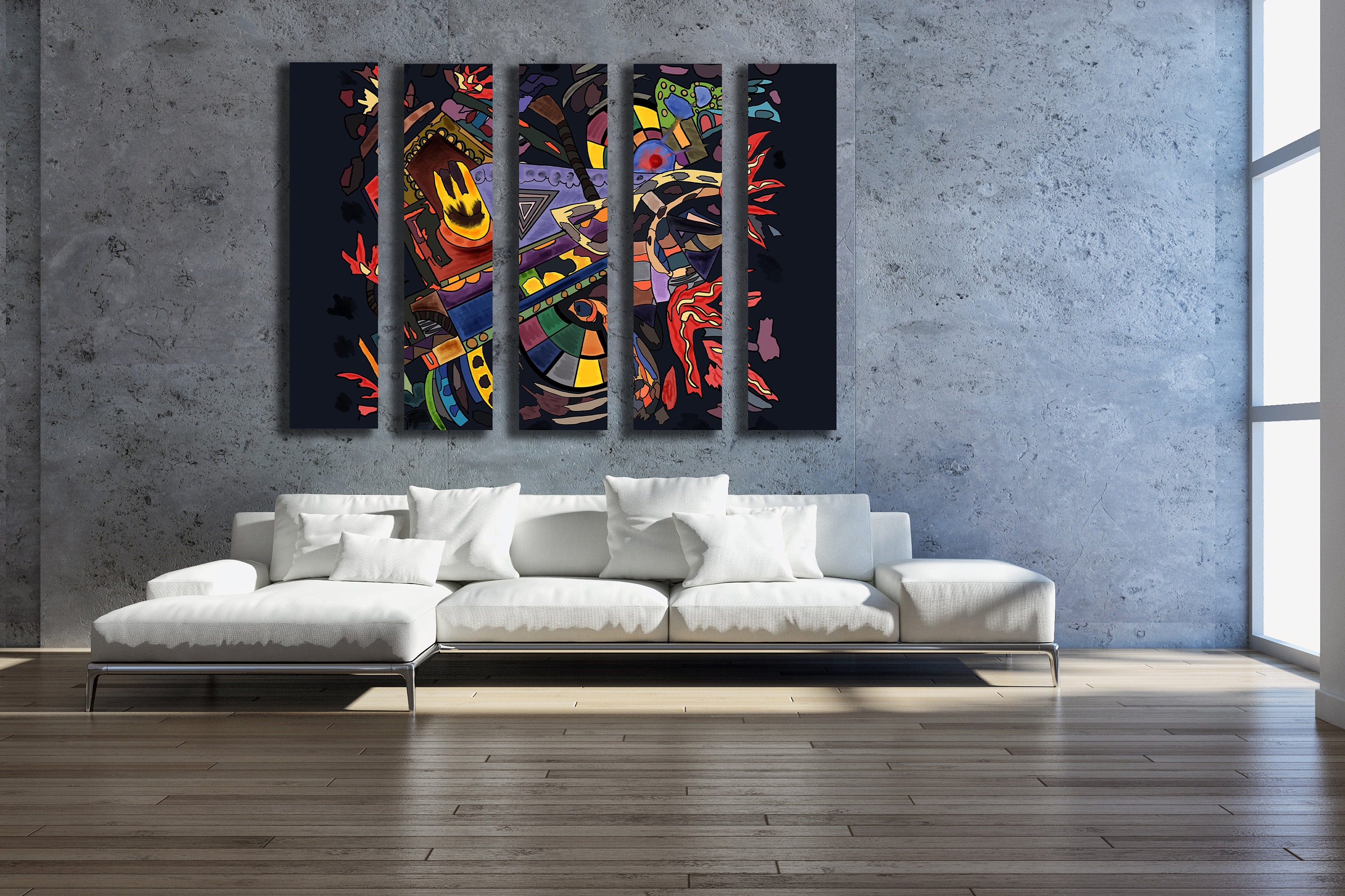 Graffiti Wall Art Modern Abstract Print Fashion Graffiti | Etsy