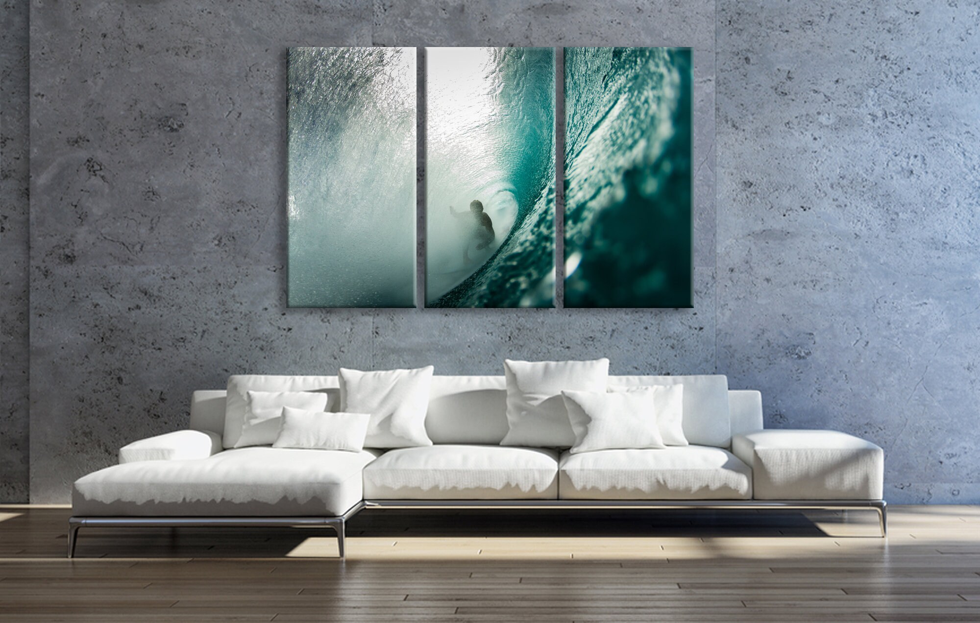 Ocean Wave Poster Ocean Wall Art Ocean Wave Canvas Print | Etsy